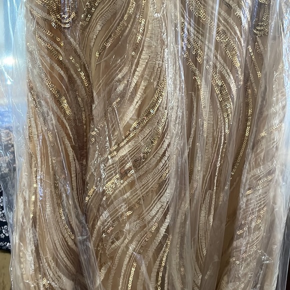 Basix | Dresses | Basix Metallic Gown | Poshmark